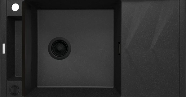 Virtuves izlietne Deante MAGNETIC Granīta 820x500x205mm METALLIC ...