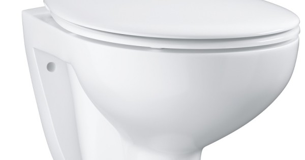 Grohe BauCeramic Rimless Piekaramais WC ar SC vāku, 39351000 - 39351000 (E)